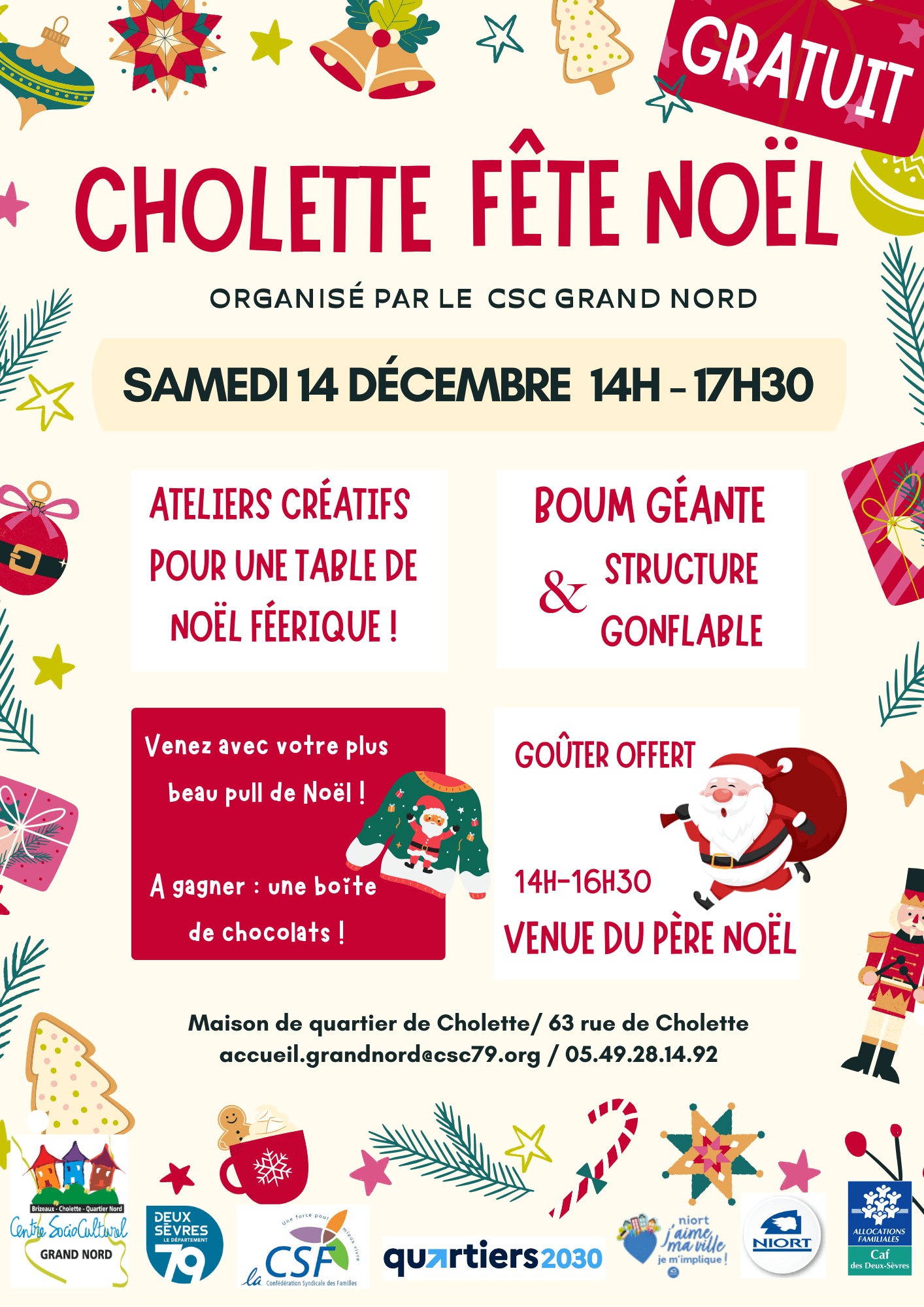Cholette fête Noël – 2024 – Sortir à Niort
